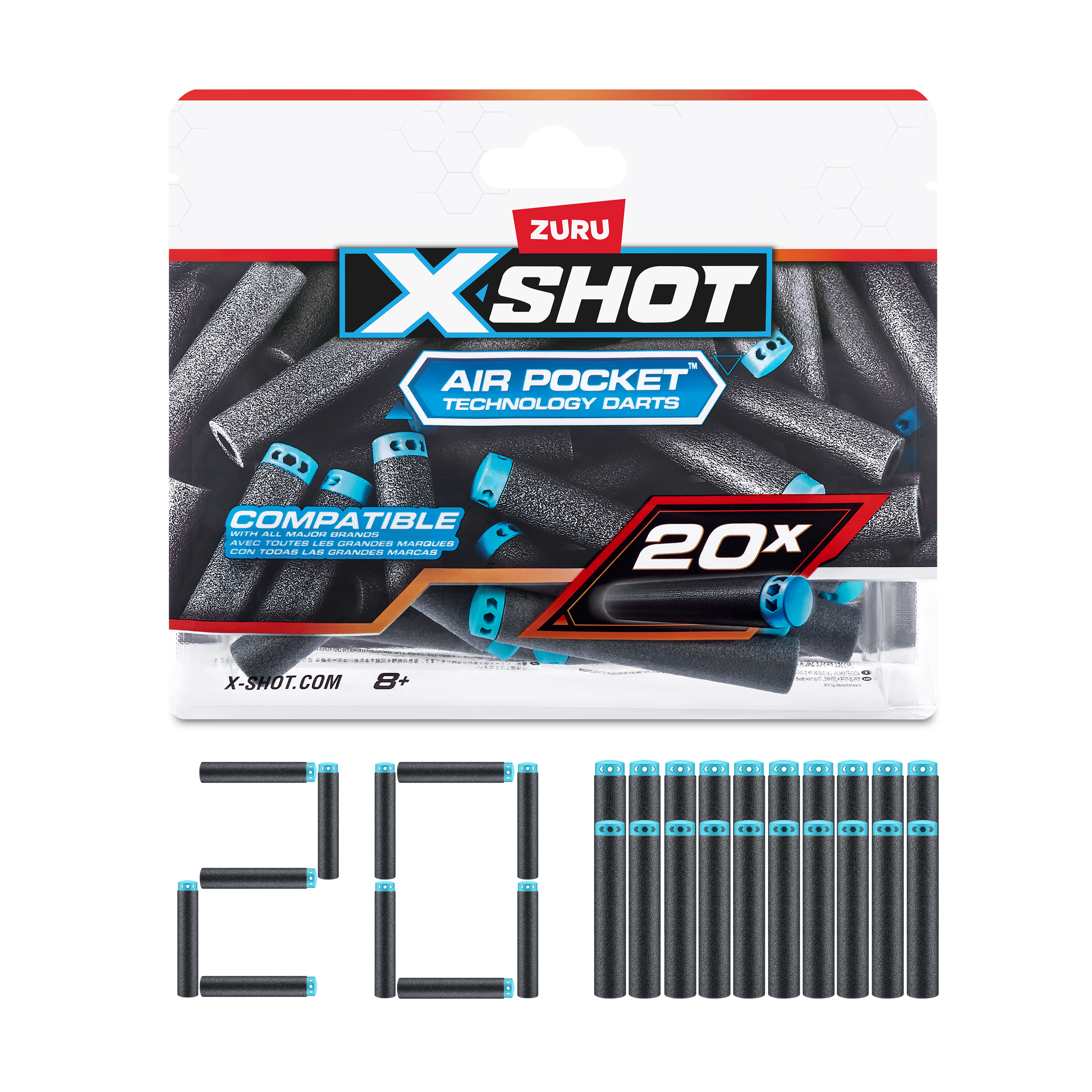 X-Shot Excel Refill Darts 20pcs